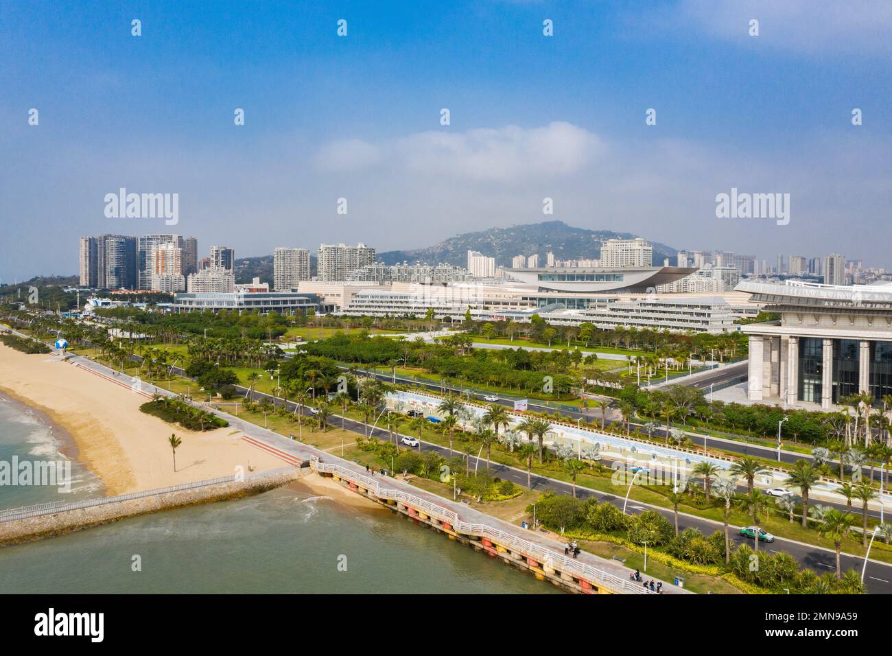 Have a bird's eye view of xiamen whole Stock Photo - Alamy