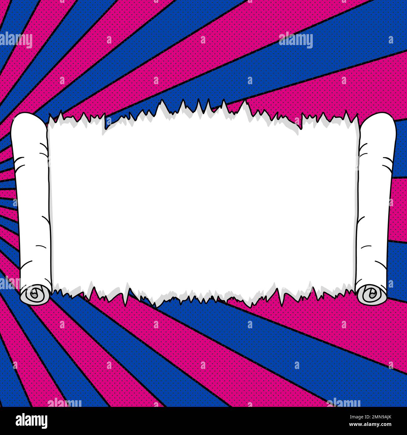 Comic Blank Speech Bubble With Copy Space Over Color Background Design ...