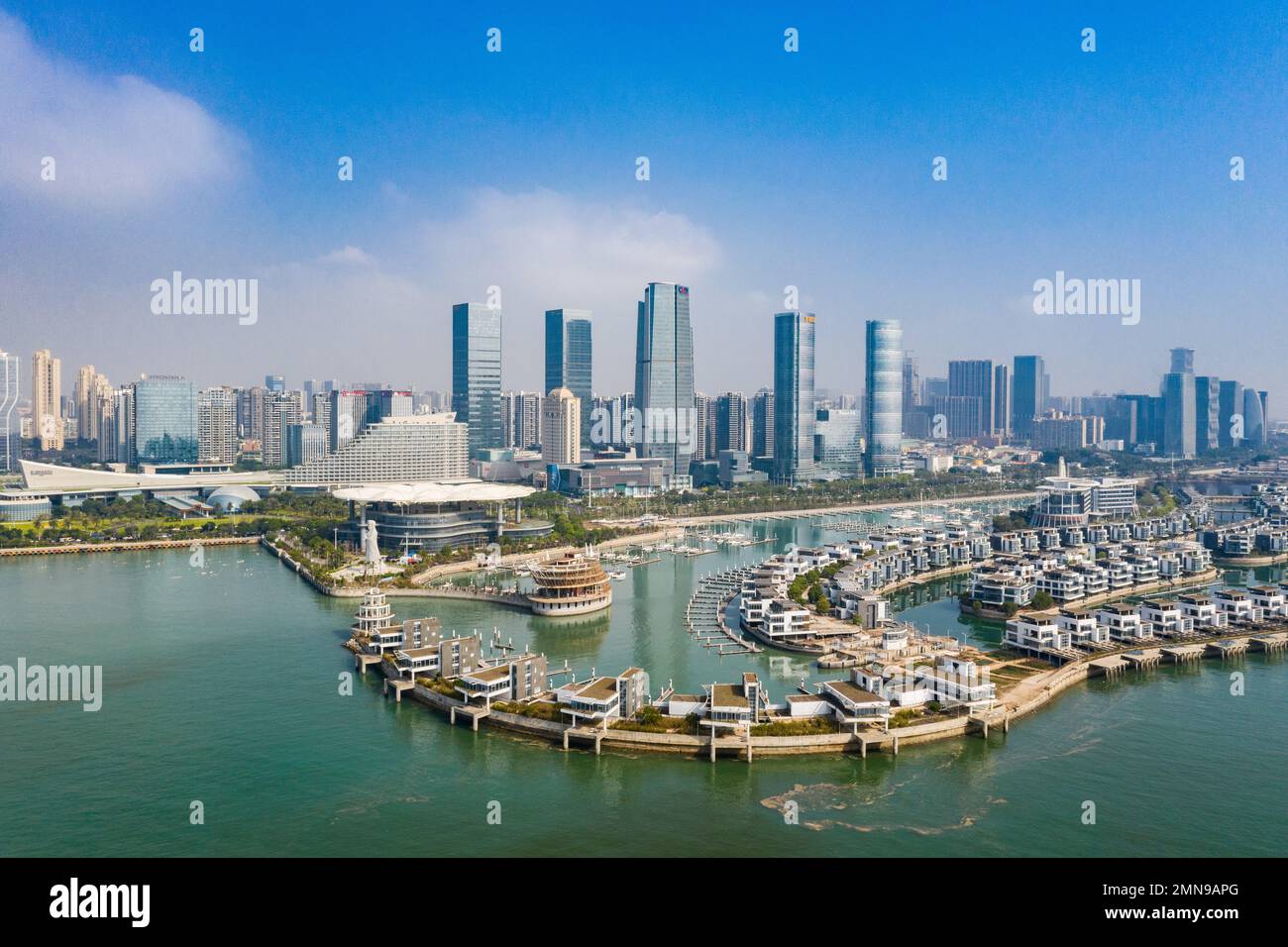 Have a bird's eye view of xiamen whole Stock Photo - Alamy