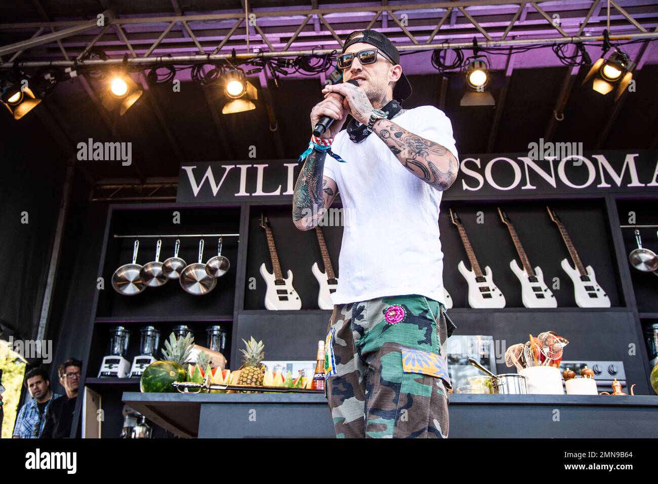 Michael Voltaggio seen at the Williams Sonoma Culinary stage at the ...