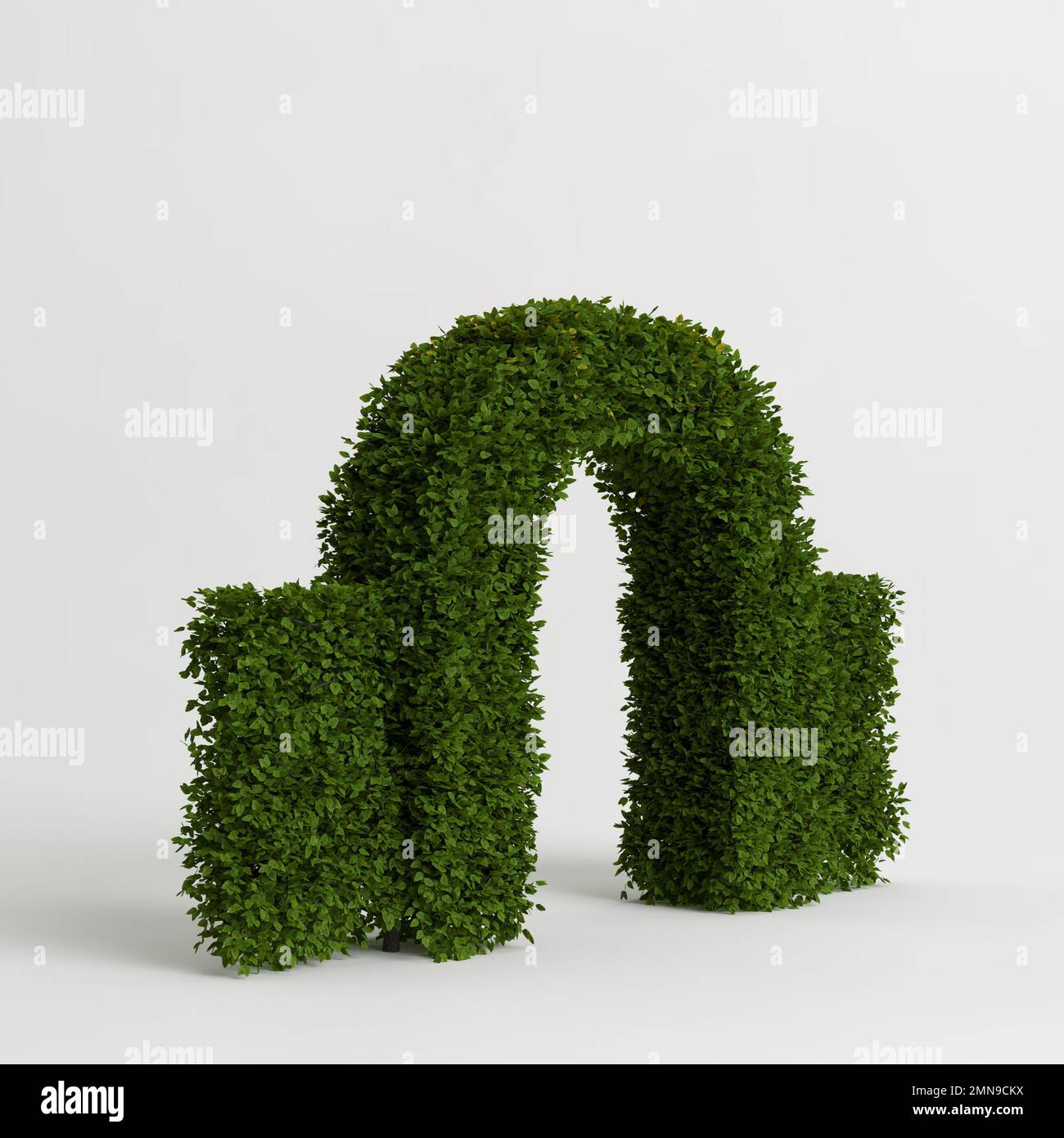 3d illustration of gate tree isolated on white background Stock Photo ...