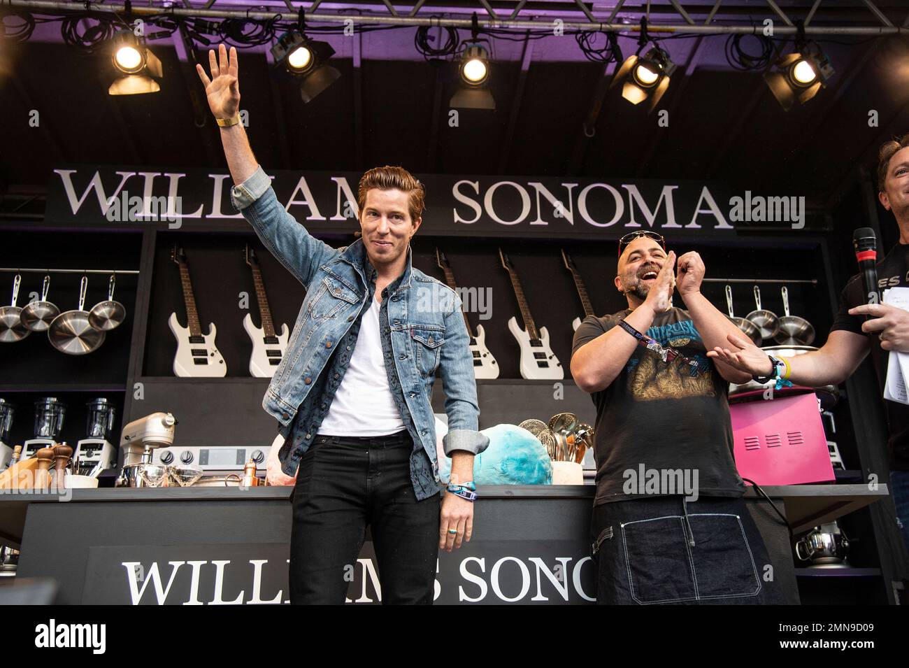 Shaun White, left, and Duff Goldman seen at the Bottle Rock Napa Valley ...