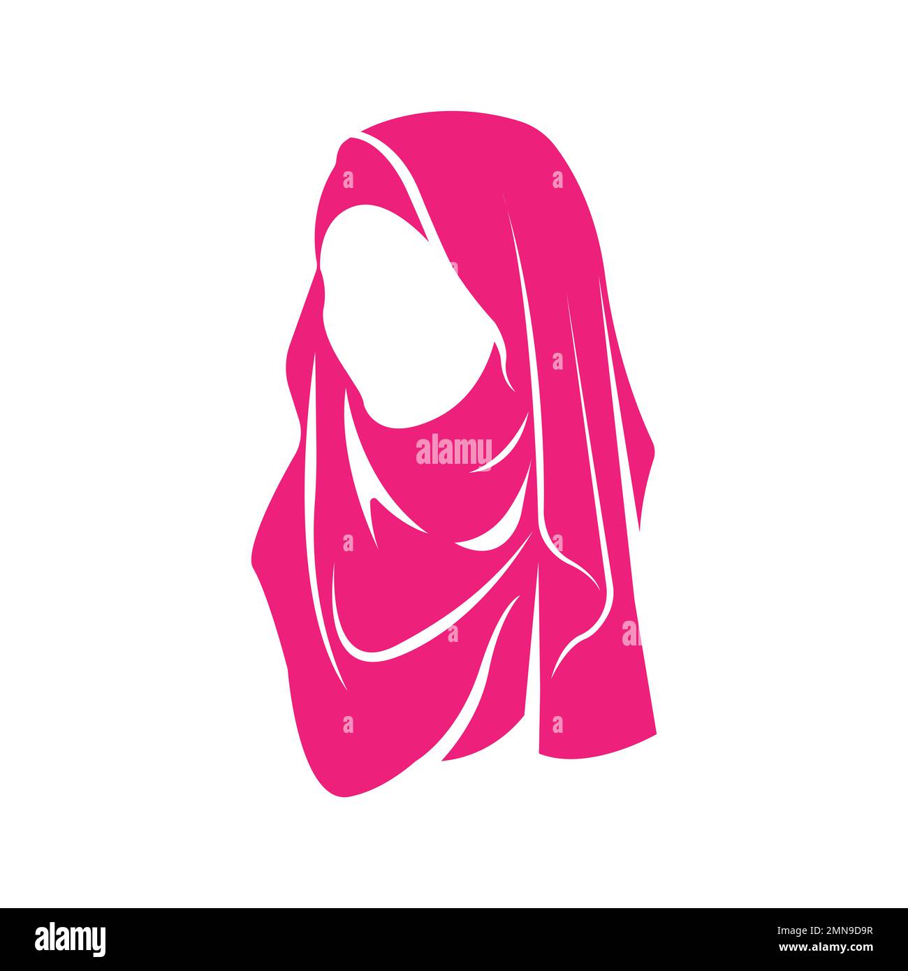 Muslimah hijab Logo template vector illustration design Stock Photo - Alamy