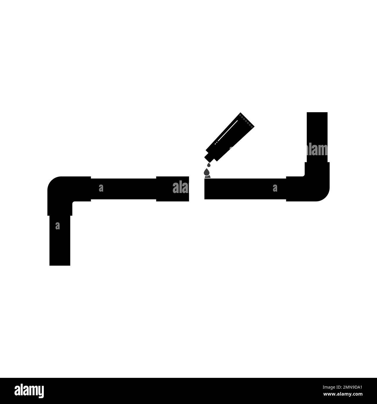 pipe connection icon.vector illustration symbol design Stock Photo - Alamy