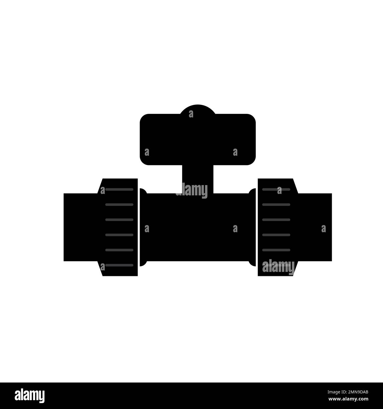 Pipe with valve icon. vector illustration simple design Stock Photo - Alamy