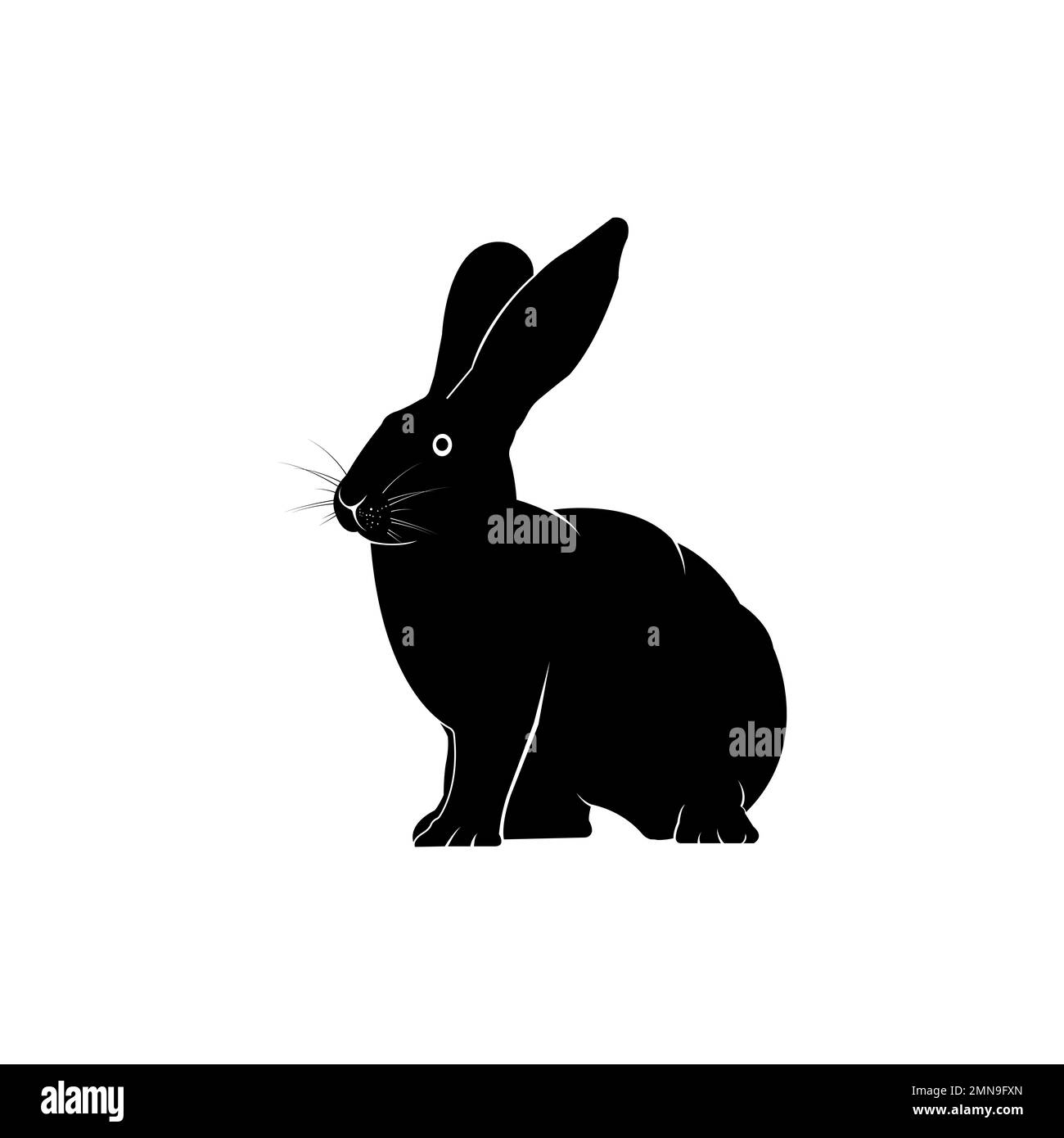 Rabbit vector icon,illustration logo design template Stock Photo - Alamy