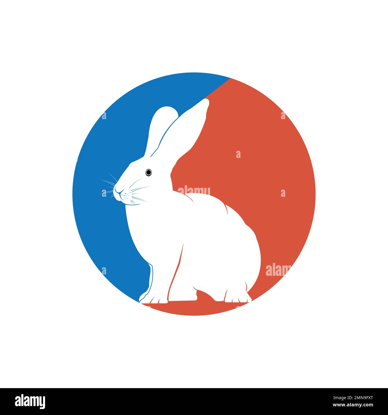 Rabbit vector icon,illustration logo design template Stock Photo - Alamy