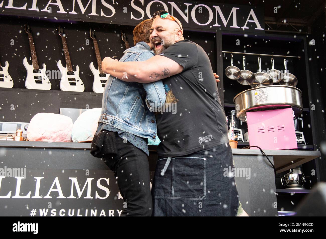 Shaun White, left, and Duff Goldman seen at the Bottle Rock Napa Valley ...