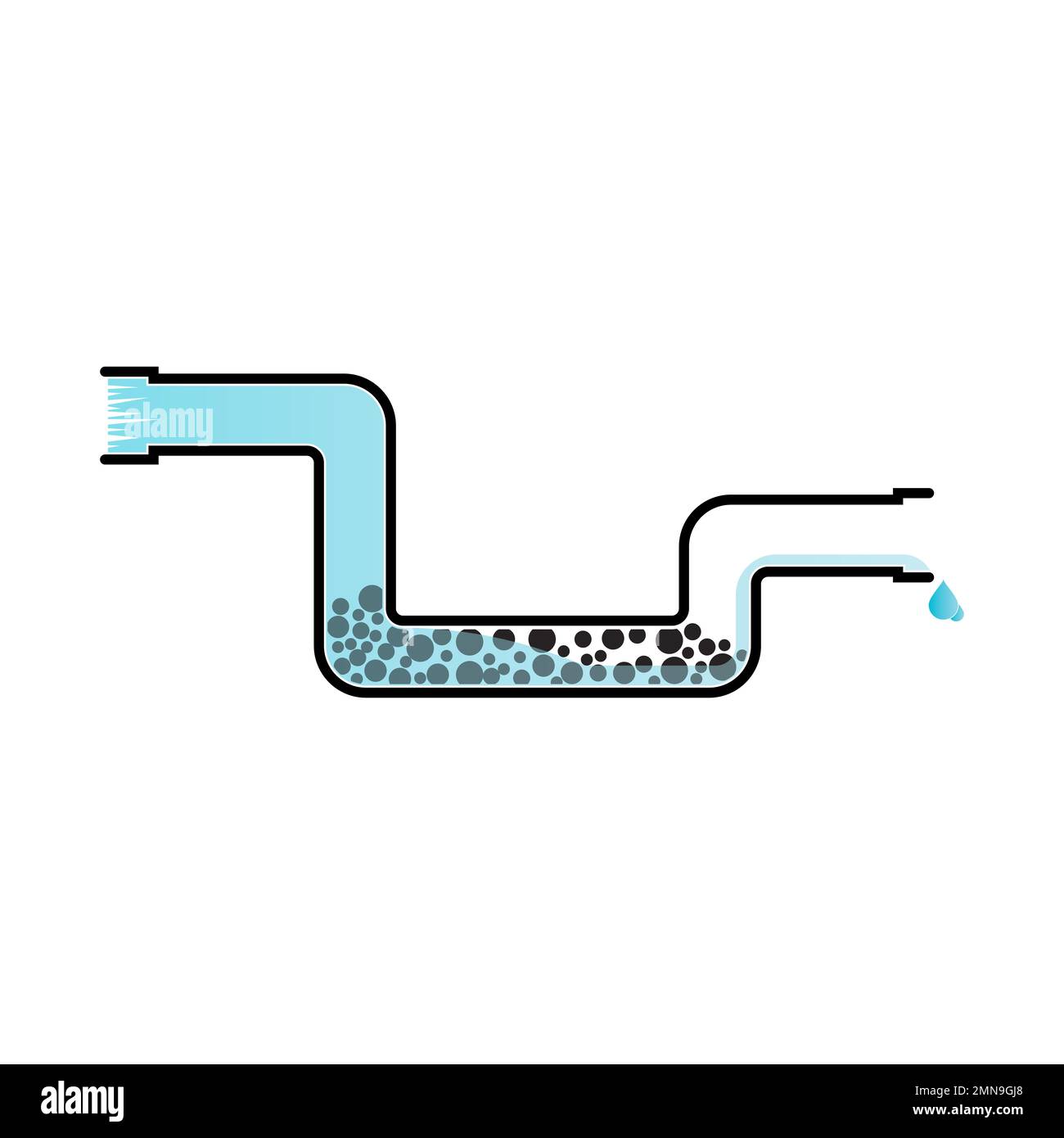 drain block icon vector illustration logo design Stock Photo - Alamy