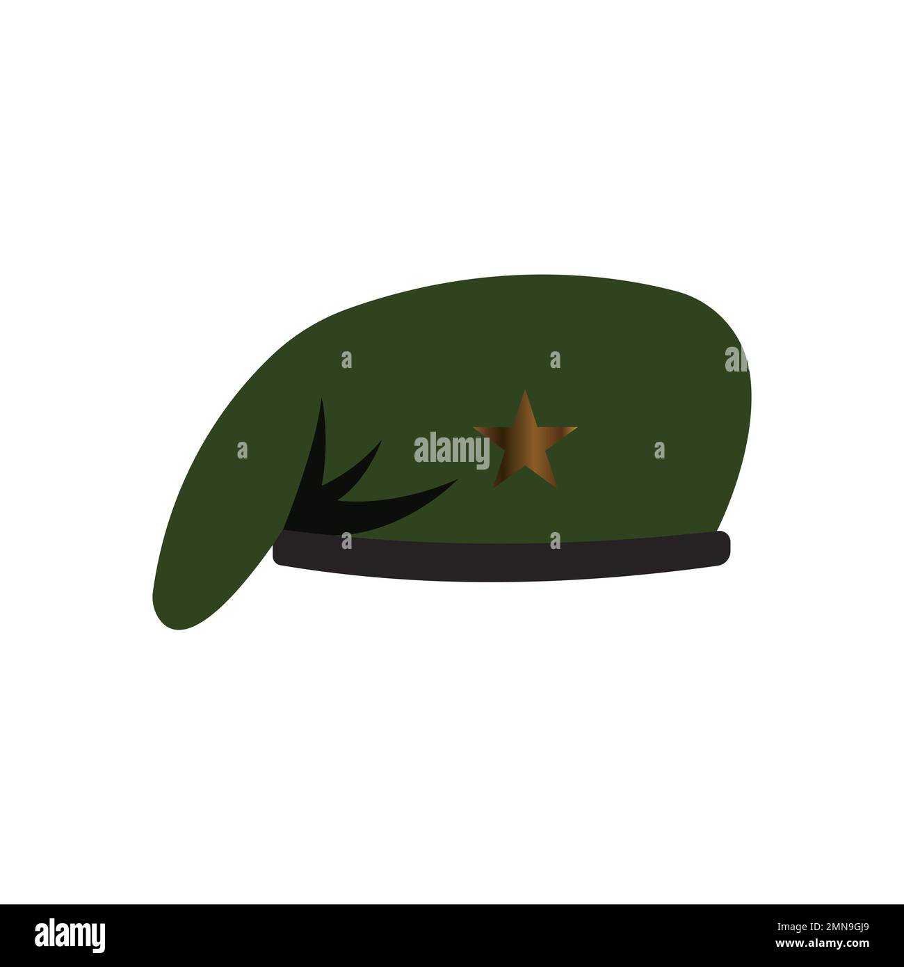 Military hat icon vector illustration simple design Stock Photo - Alamy