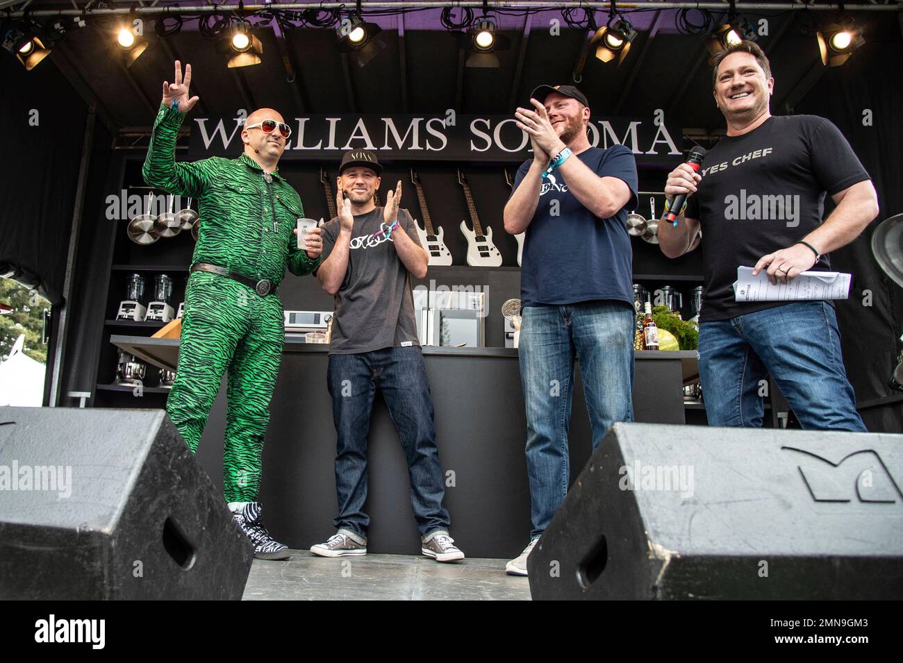 Tony Cervone, from left, Aaron Meneghellil, Tyler Rodde cook on the ... Tony Cervone, from left, Aaron Meneghellil, Tyler Rodde cook on the ...