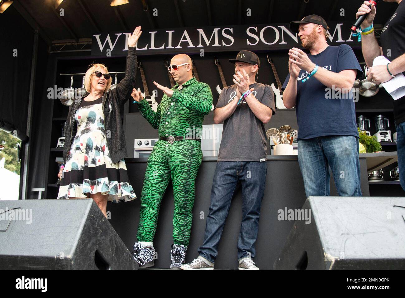 Tony Cervone, from left, Aaron Meneghellil, Tyler Rodde cook on the ...