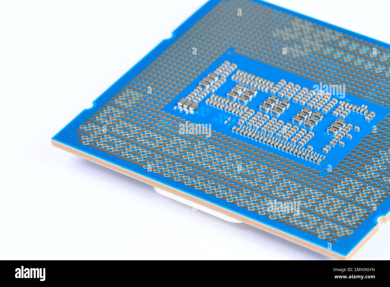 Cpu Central Processing Unit Computer Processor From The Bottom Side Socket Contact Isolated