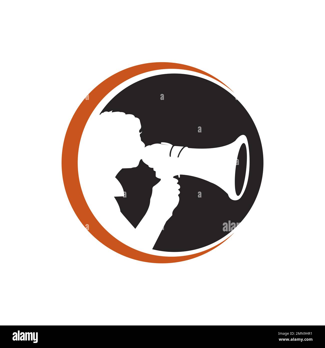 icon of a person giving a speech, leading a demonstration. vector ...