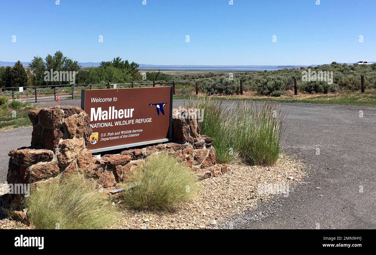 FILE -This June 21, 2016 file photo, shows the entrance to Malheur ...