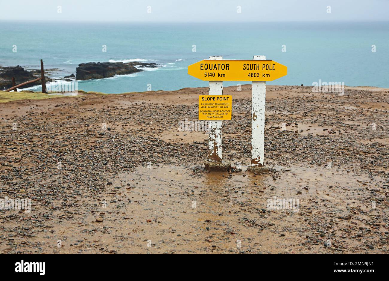 Slope Point - New Zealand Stock Photo - Alamy