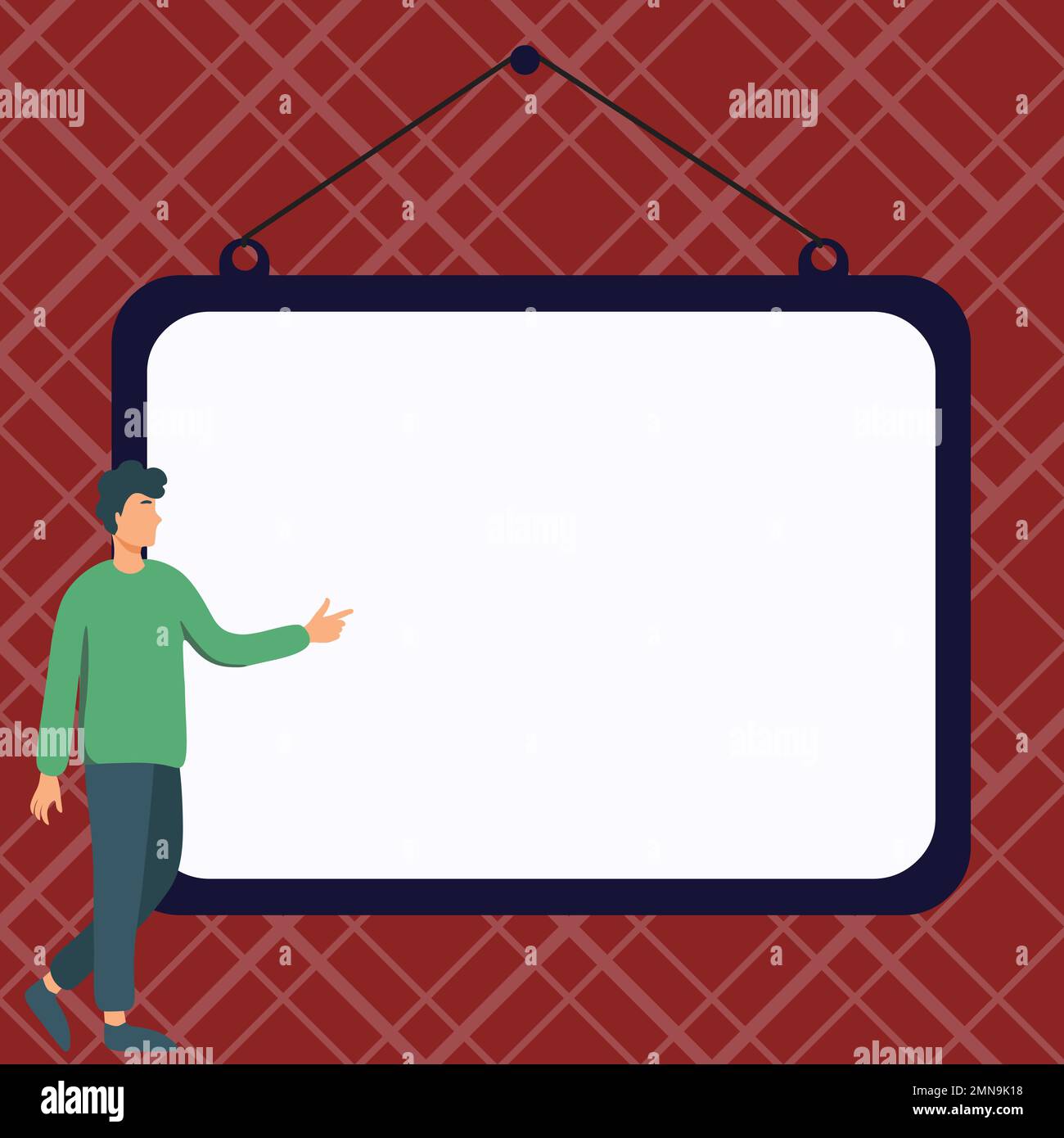 Presentator shows important information on whiteboard. Man show main ...