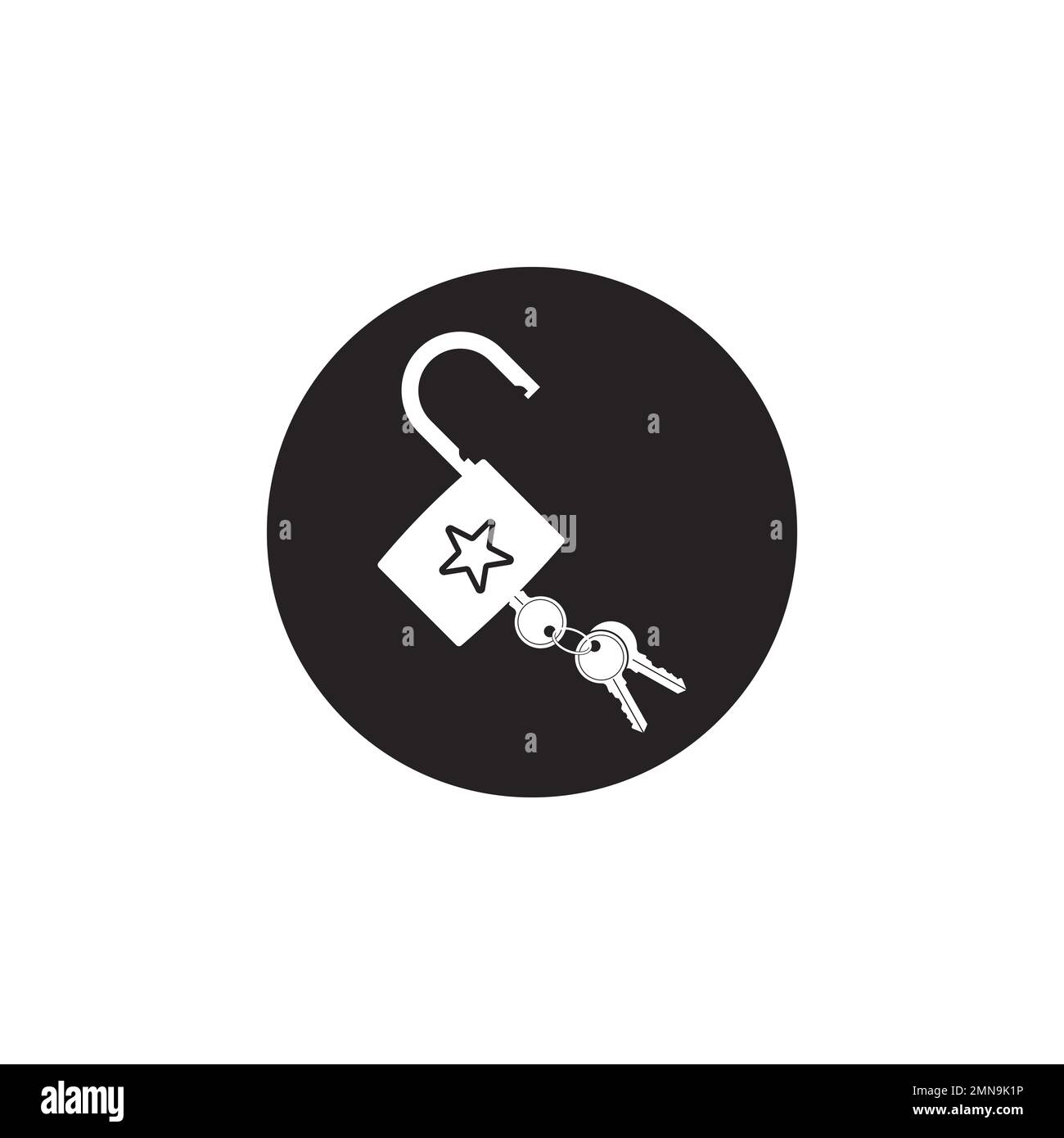 lock and key icon,vector illustration design template Stock Photo - Alamy