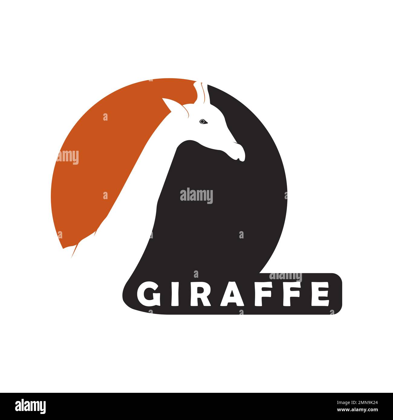 Vector giraffe logo cartoon illustration Cut Out Stock Images ...