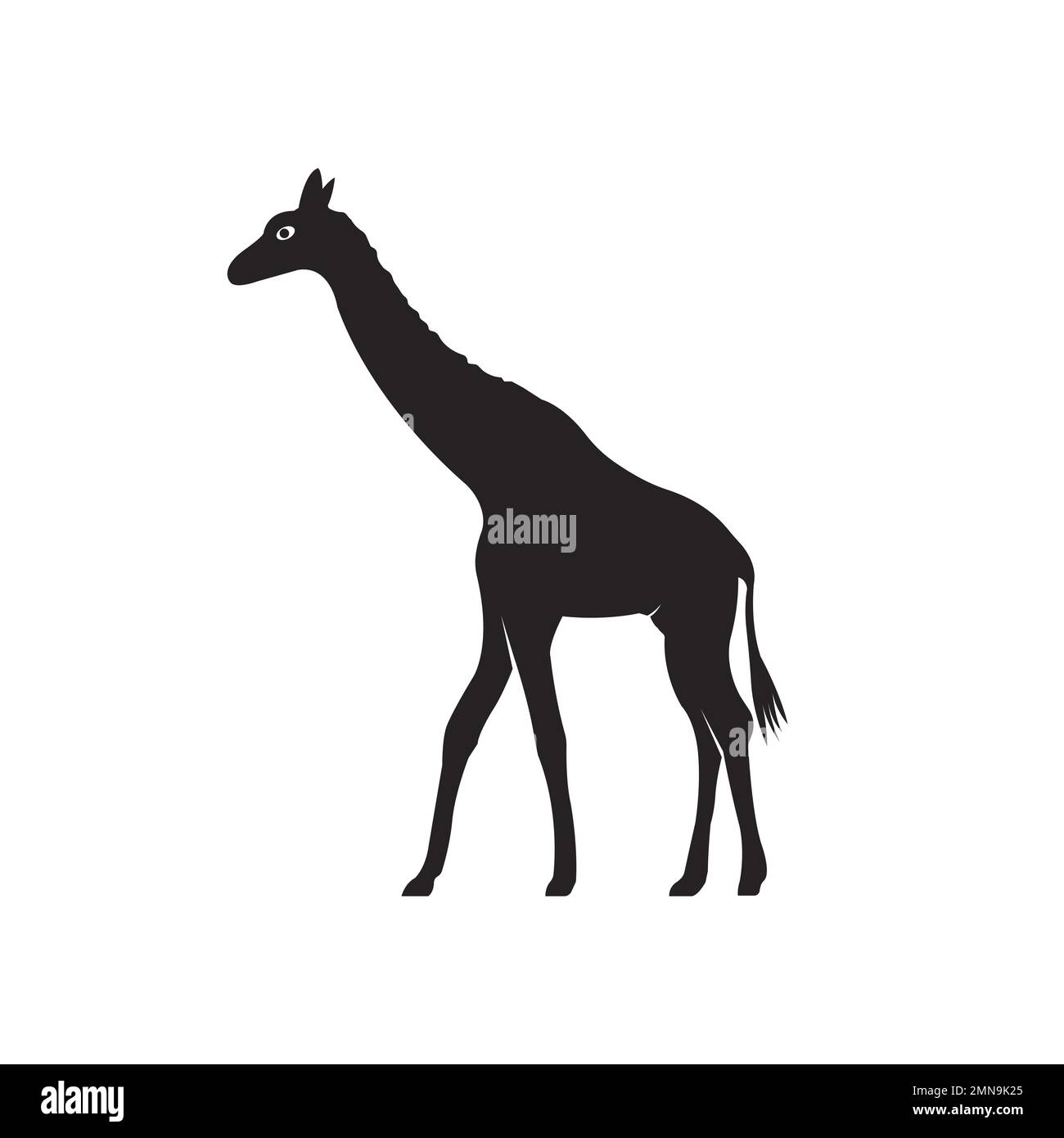 Giraffe logo vector illustration design template Stock Photo - Alamy