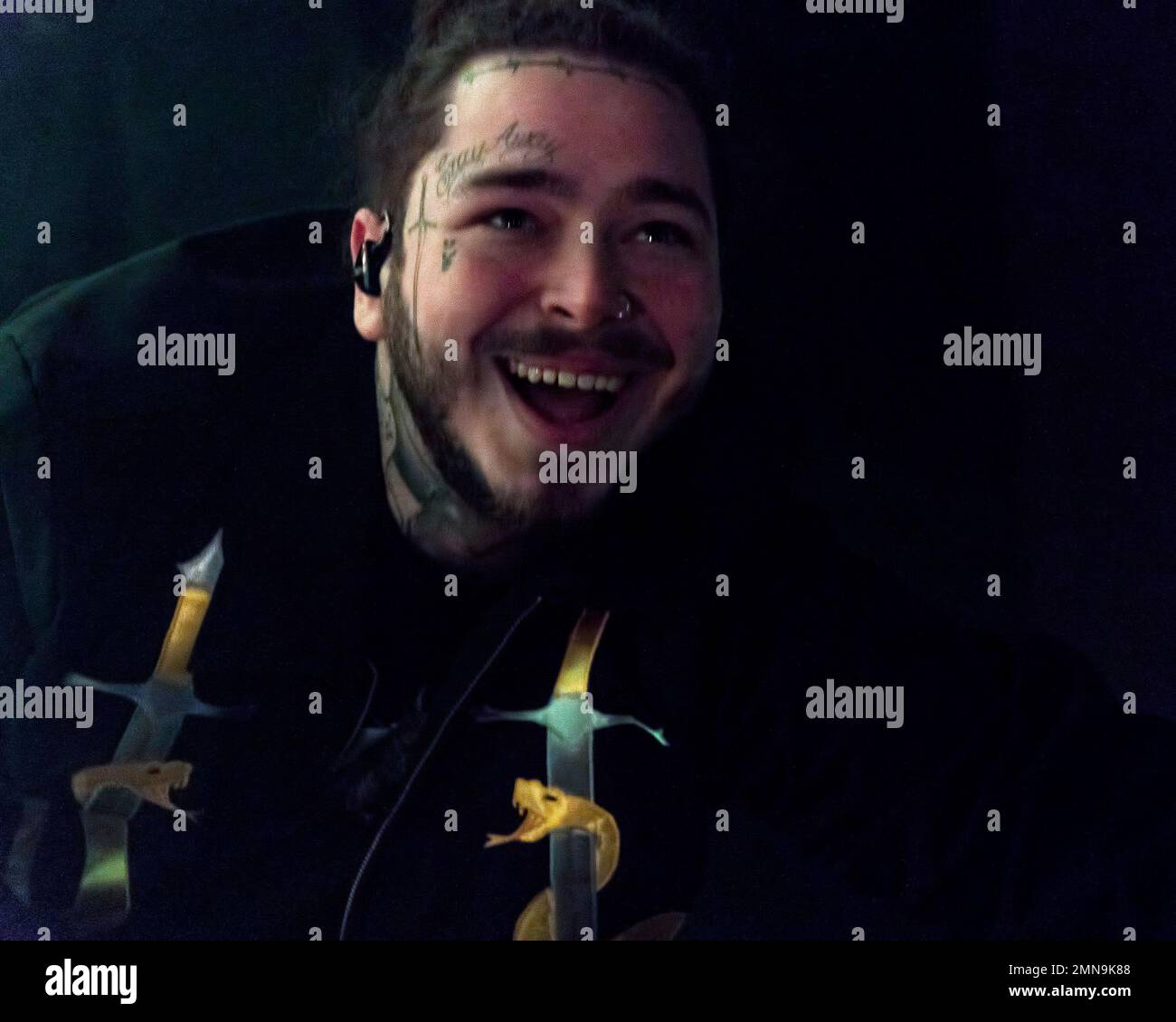 American rapper, singer, and songwriter Post Malone performs at the ...