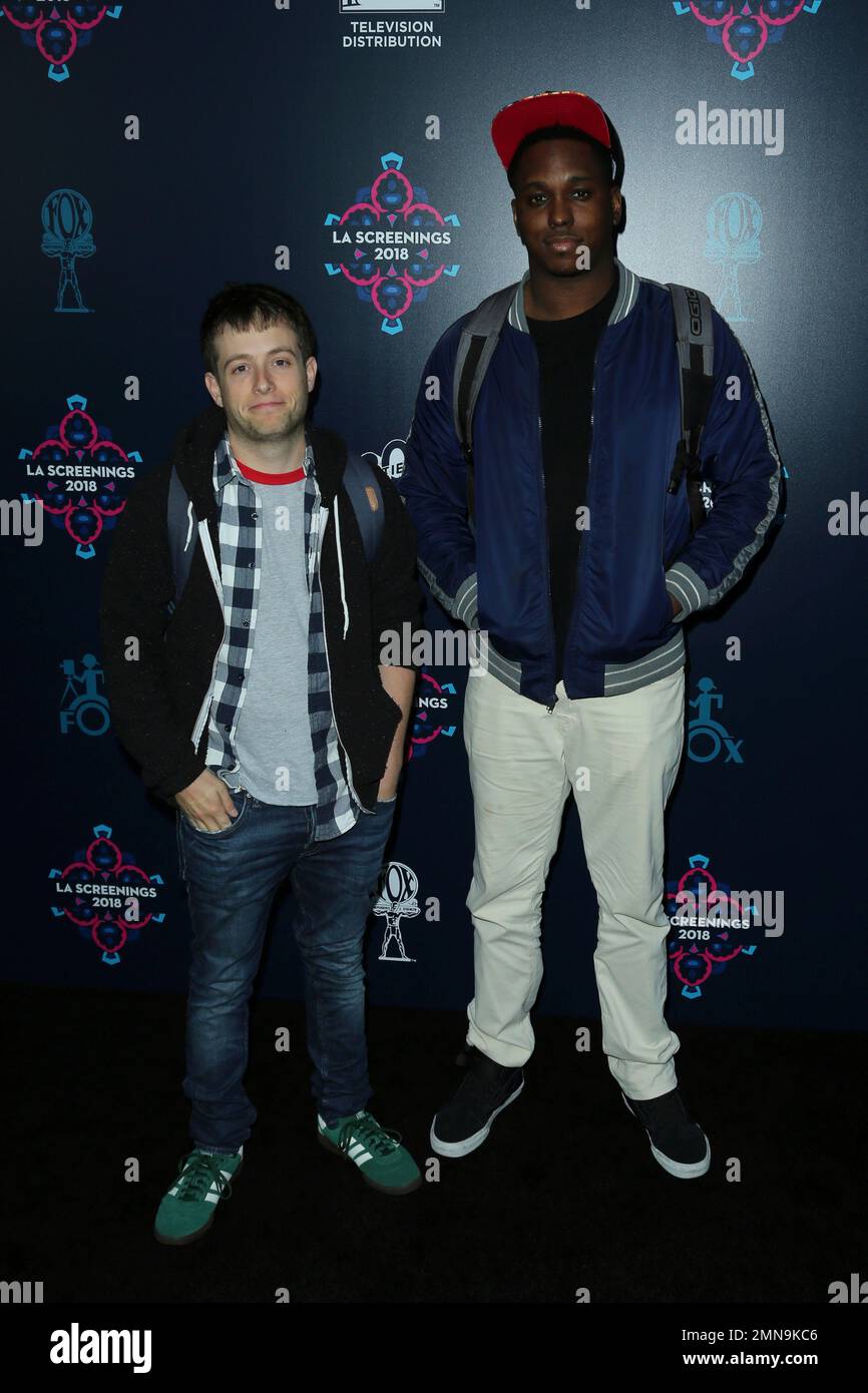 Josh Rabinowitz, left, and Kevin Barnett arrive at the 2018 20th ...
