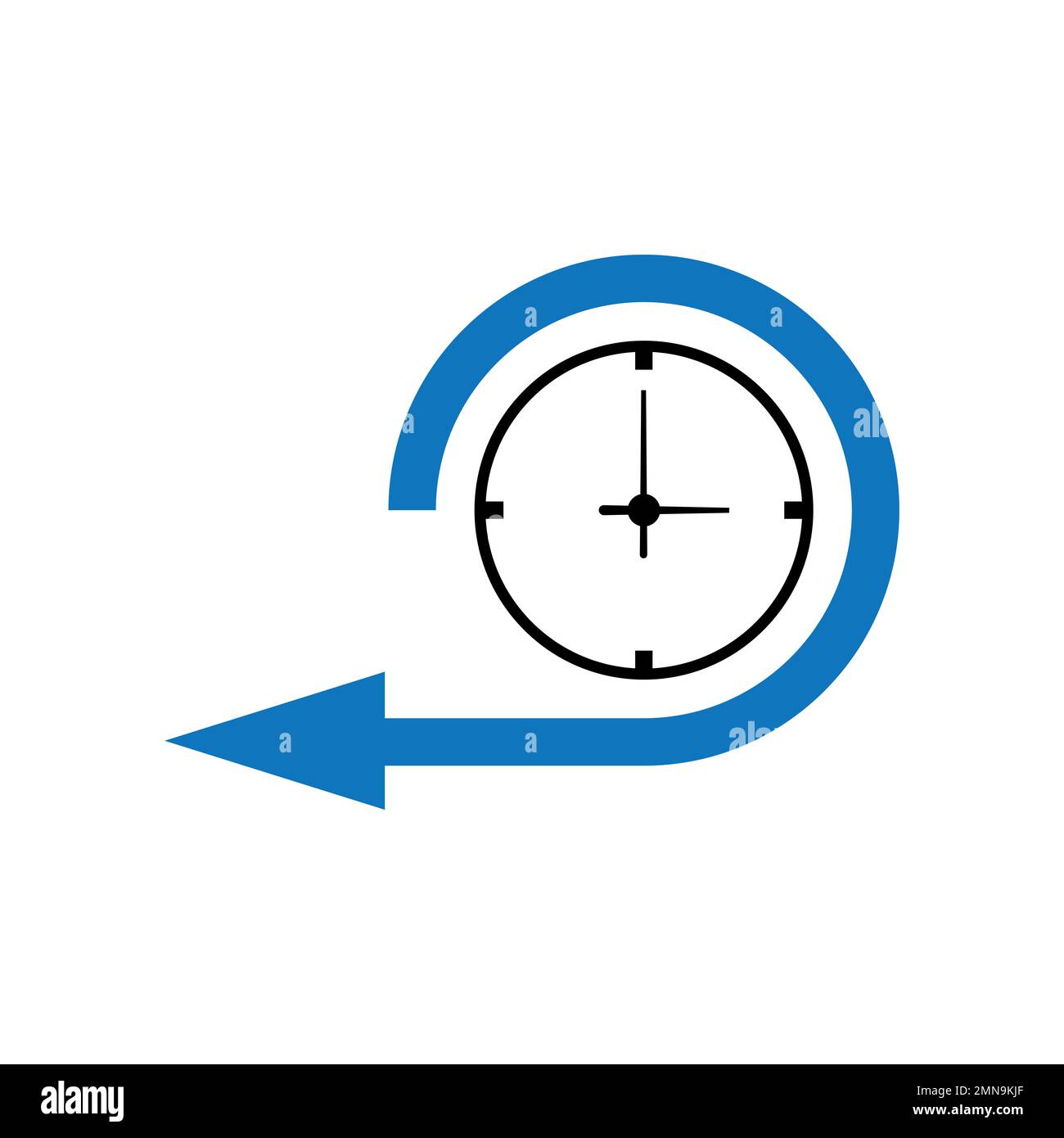clock and arrow logo template vector icon illustration design Stock ...