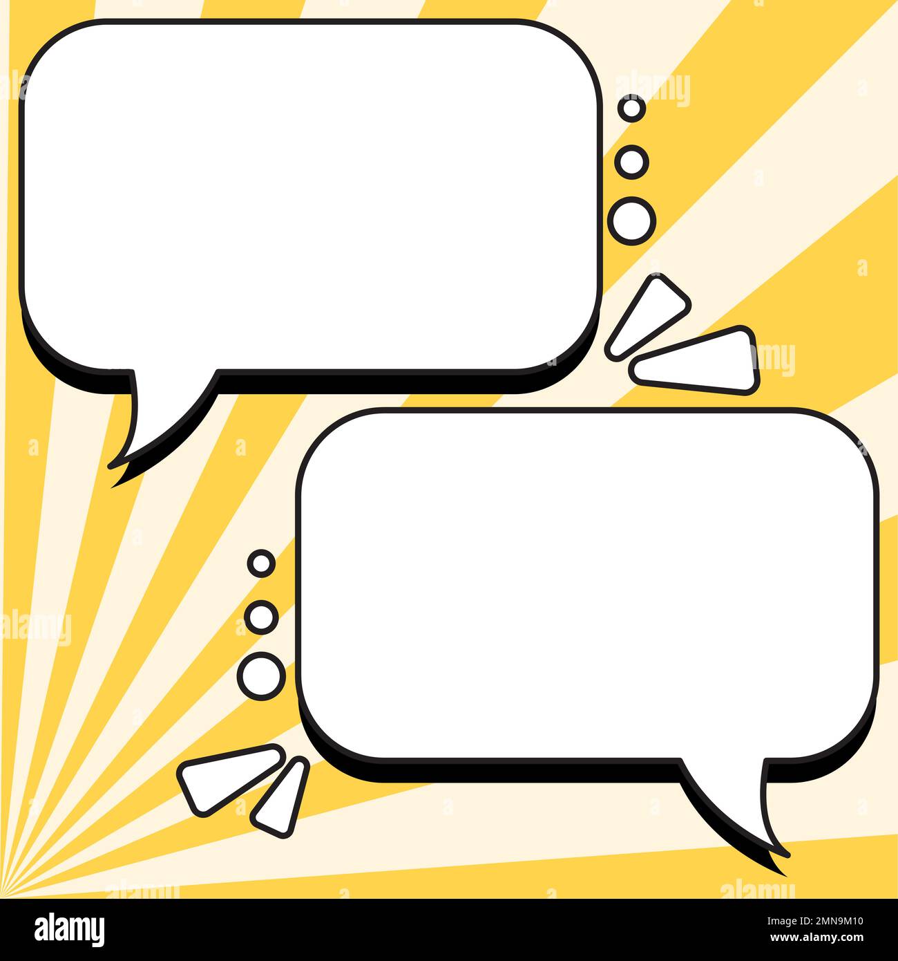 Comic Speech Bubble With Copy Space And Colorful Doodles. Design Of ...