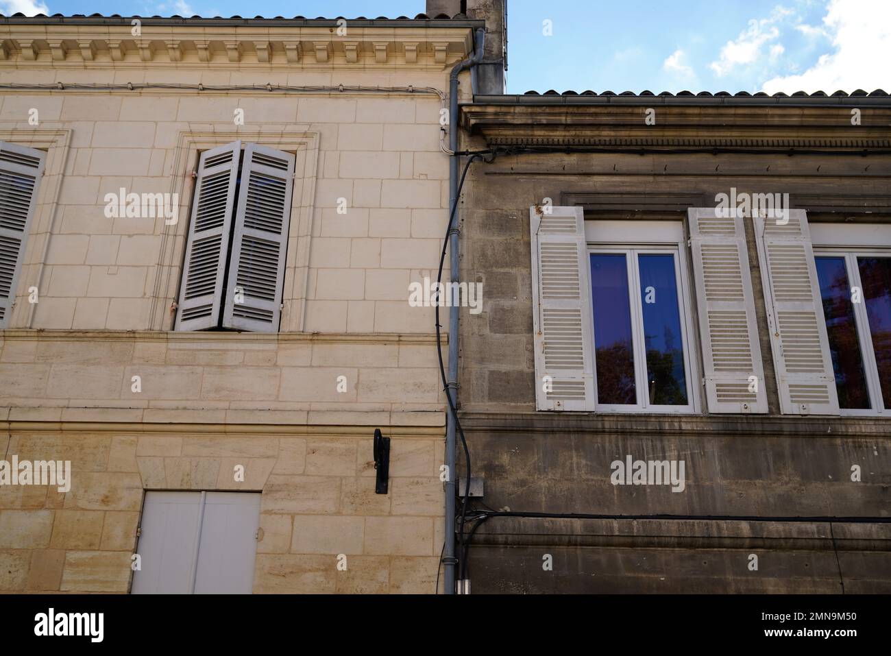 Outside facelift clean renovation building facade before and after ...