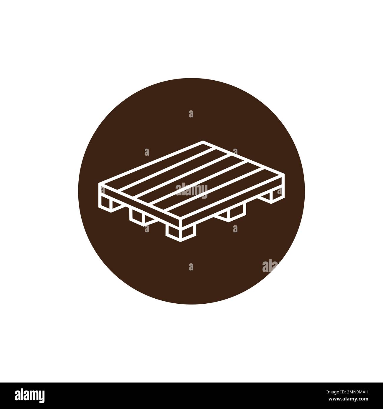 wooden pallet vector icon. illustration design logo template Stock ...