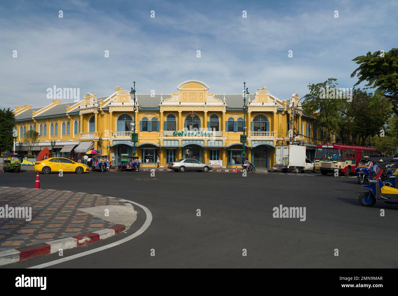 Bangkok, Thailand. December 9, 2022. Golden Place building near Wat ...