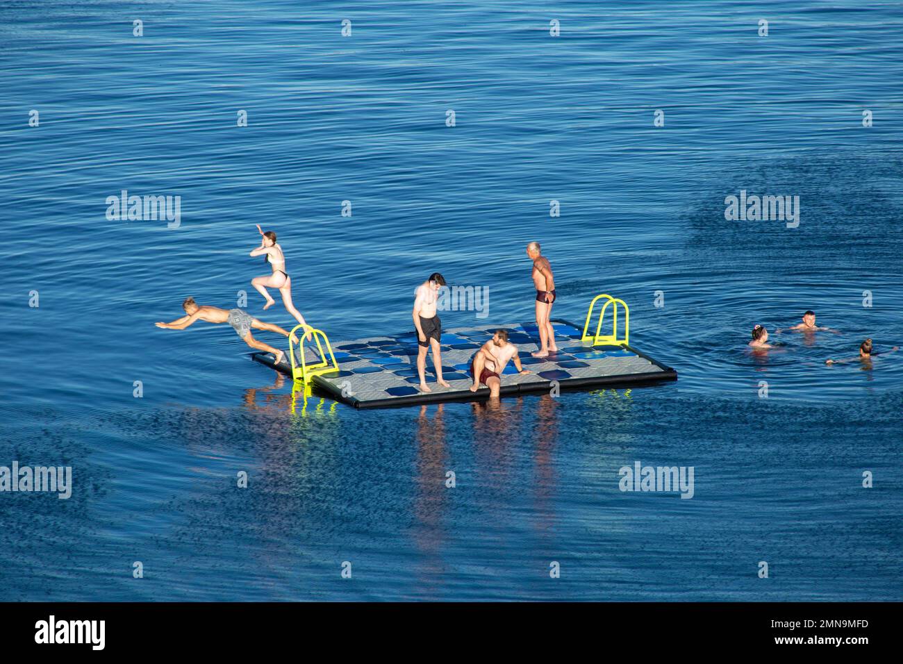 Swim jumping hi-res stock photography and images - Alamy