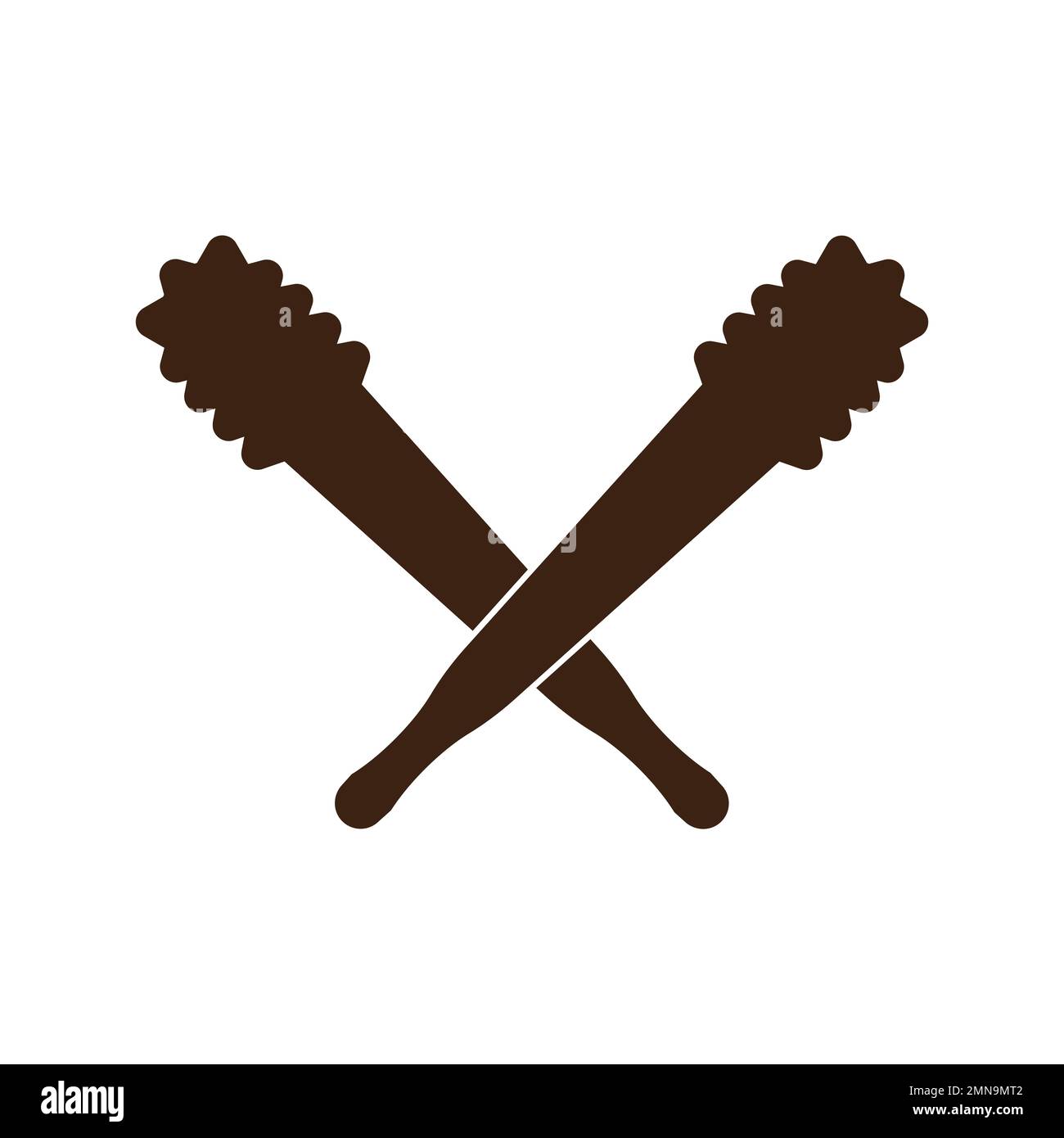 bludgeon vector icon,illustration logo design Stock Photo - Alamy