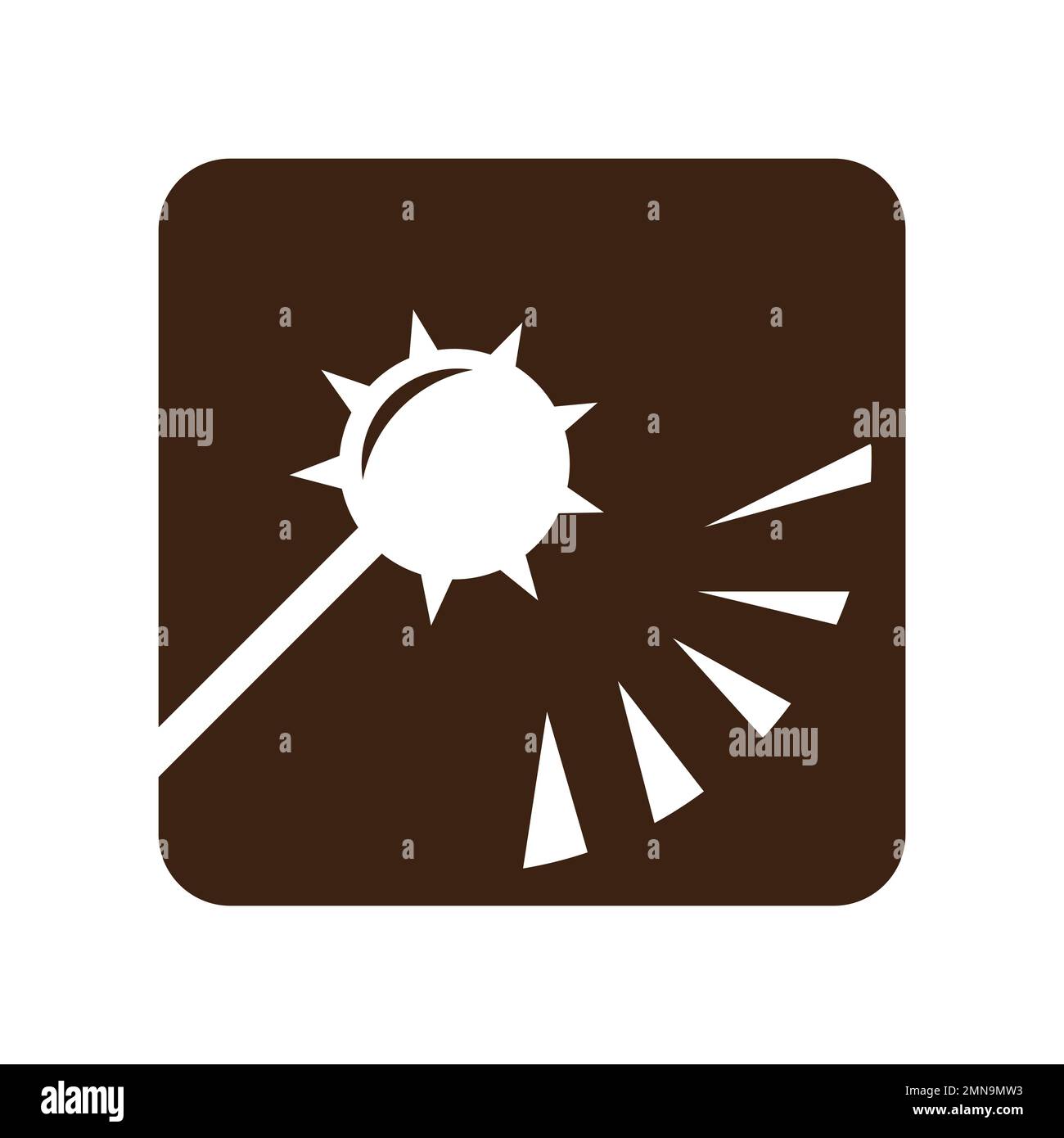 bludgeon vector icon,illustration logo design Stock Photo - Alamy