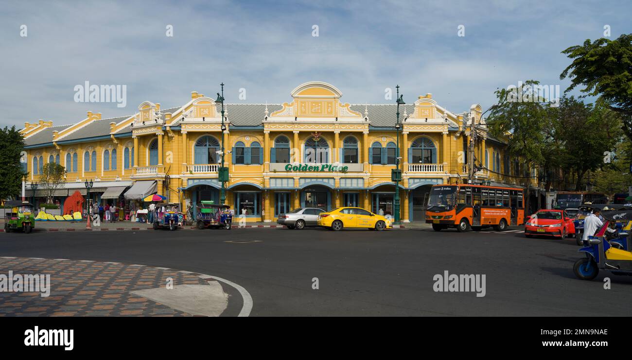 Bangkok, Thailand. December 9, 2022. Golden Place building near Wat ...