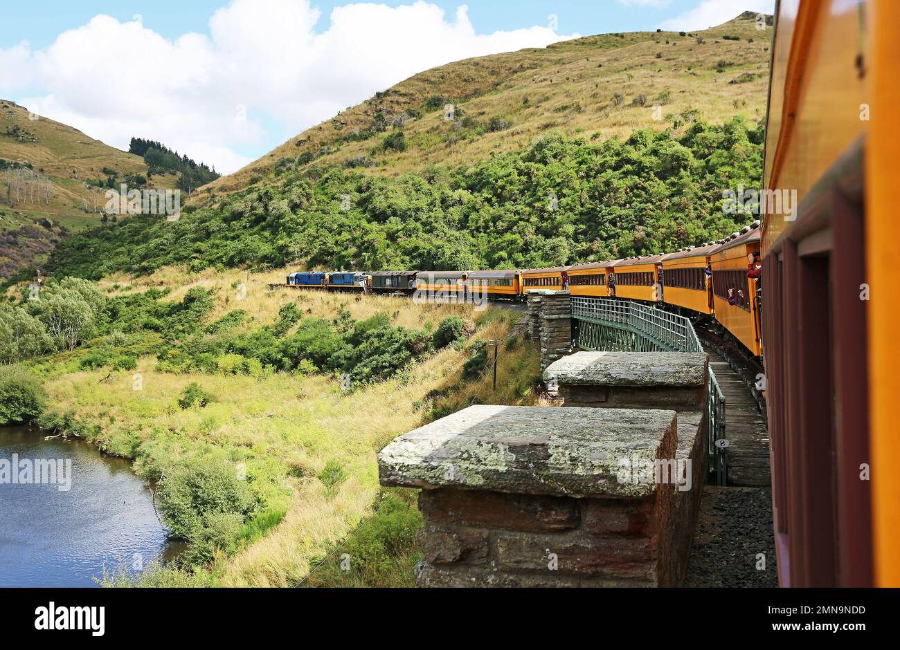 Taieri Gorge train - New Zealand Stock Photo - Alamy