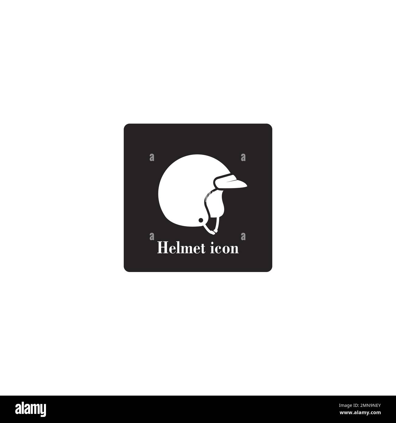 Helmet vector icon illustration logo design Stock Photo - Alamy