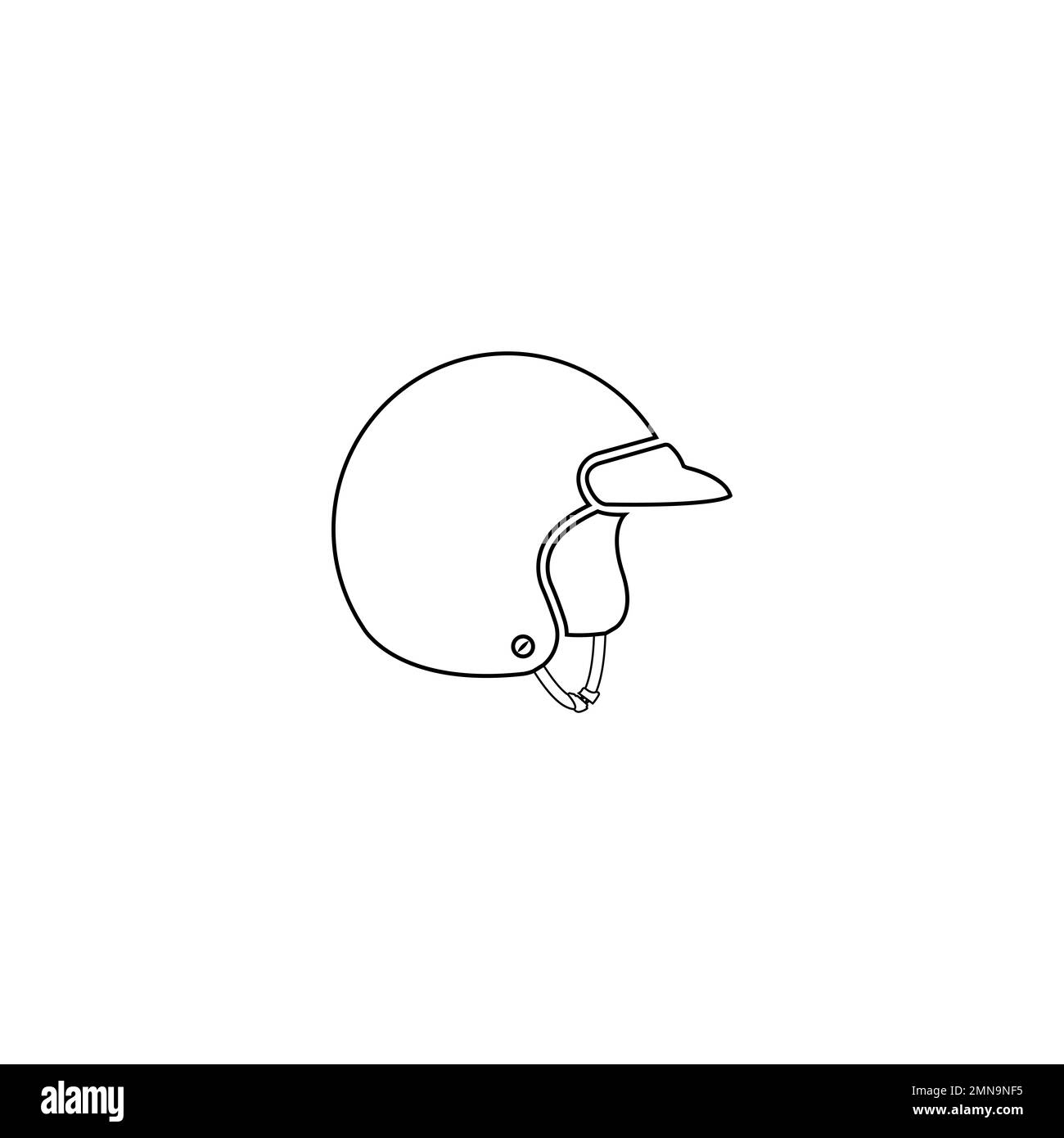 Helmet vector icon illustration logo design Stock Photo - Alamy
