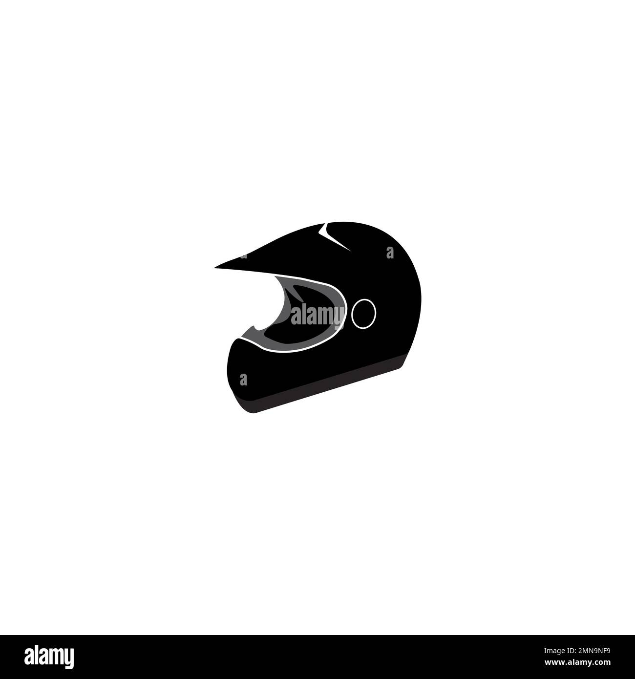 Helmet vector icon illustration logo design Stock Photo - Alamy