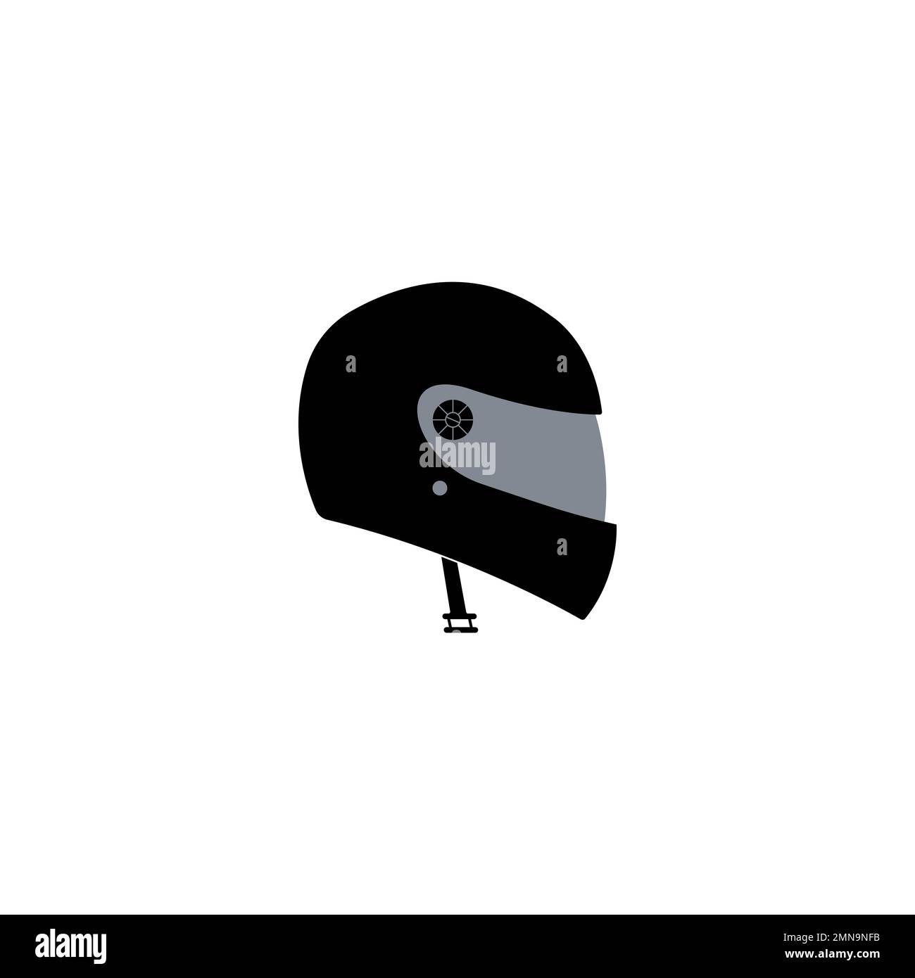 Helmet vector icon illustration logo design Stock Photo - Alamy