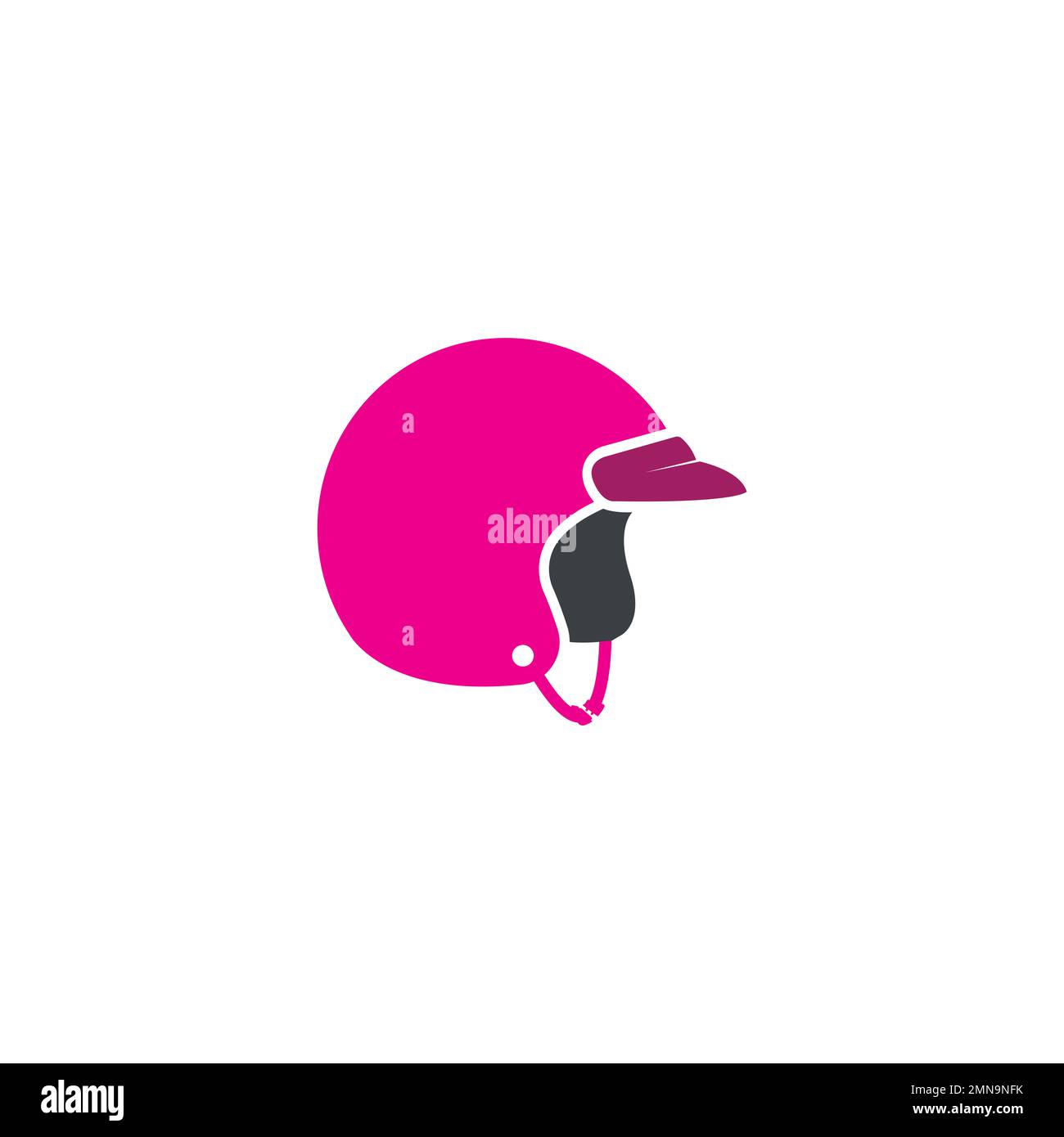 Helmet vector icon illustration logo design Stock Photo - Alamy