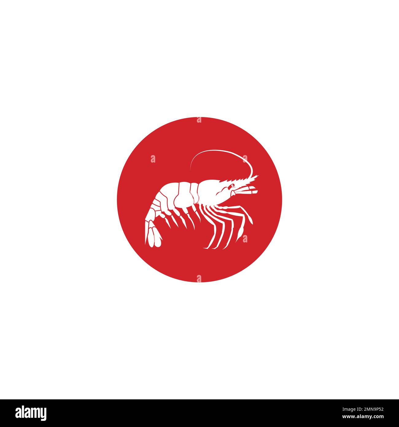 shrimp vector icon,illustration logo design Stock Photo - Alamy