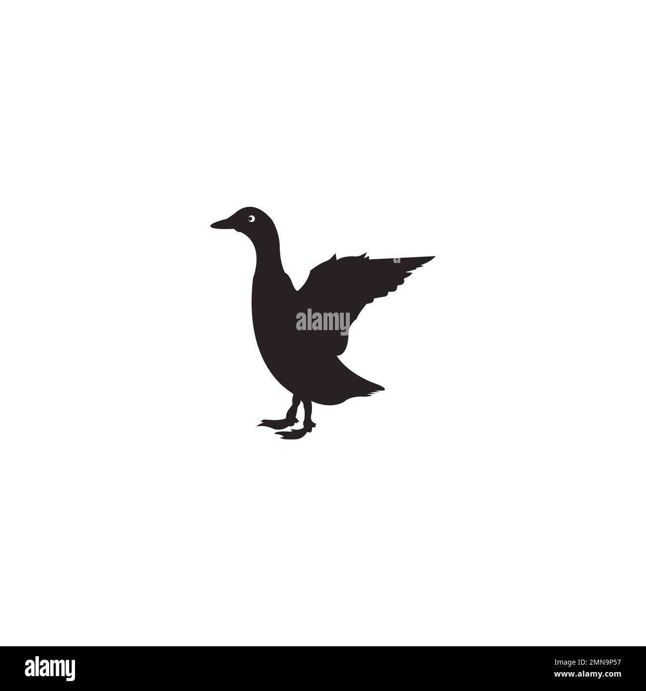 duck vector icon illustration logo design Stock Photo - Alamy