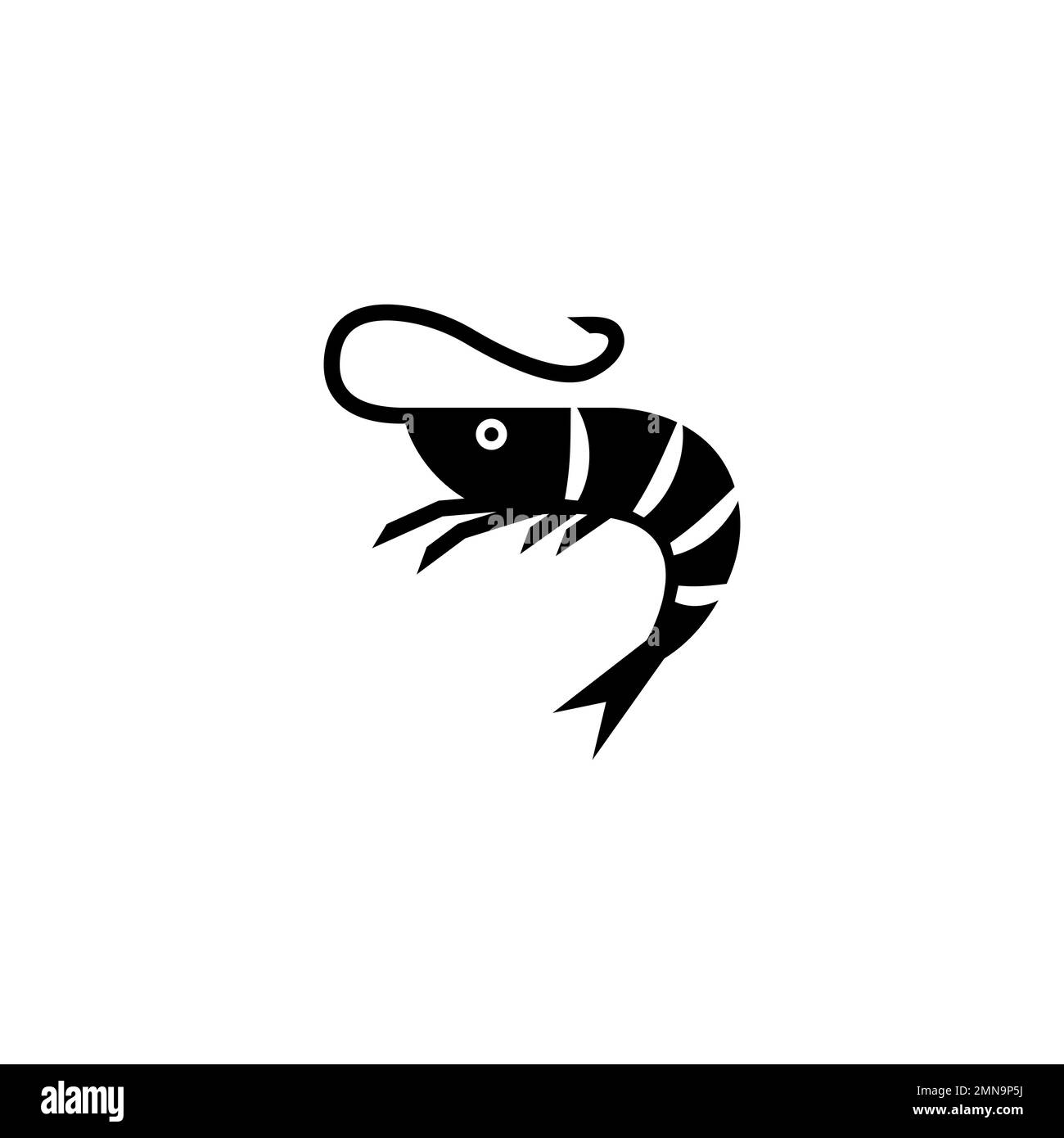 shrimp vector icon,illustration logo design Stock Photo - Alamy