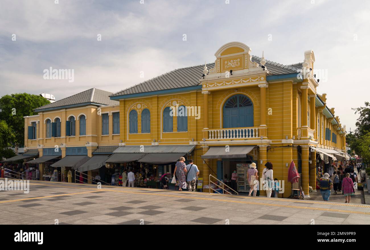 Bangkok, Thailand. December 9, 2022. Golden Place building near Wat ...