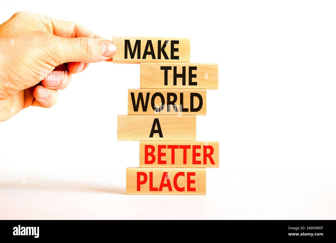 Make a better world symbol. Concept words Make the world a better place ...