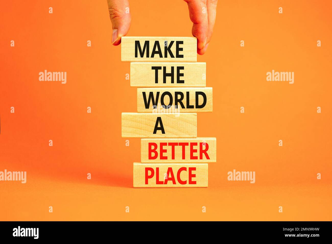 Make a better world symbol. Concept words Make the world a better place ...