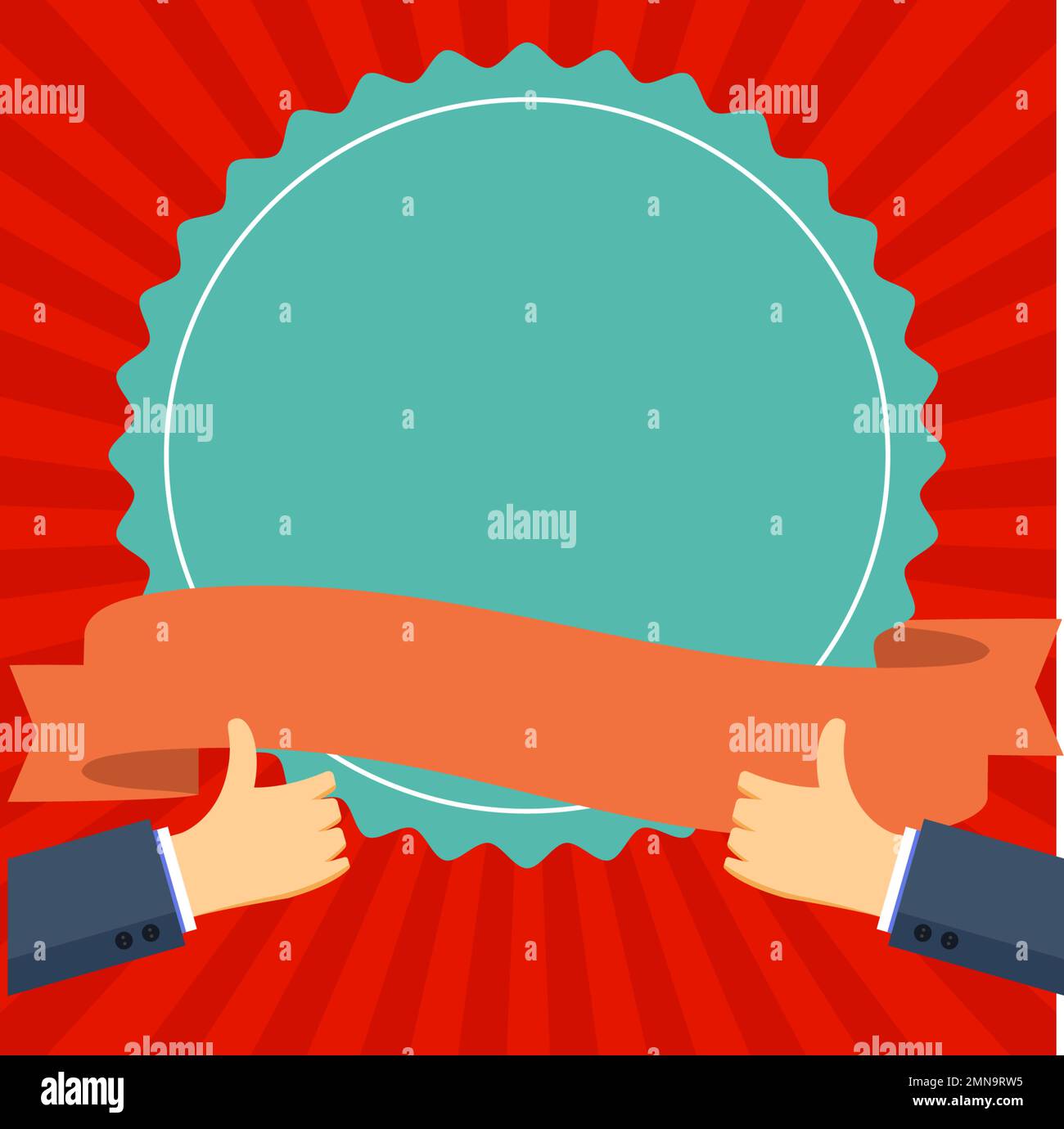 Big finger raised up pointing to whiteboard with important information ...