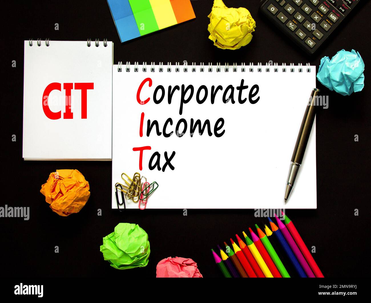 CIT corporate income tax symbol. Concept words CIT corporate income tax ...