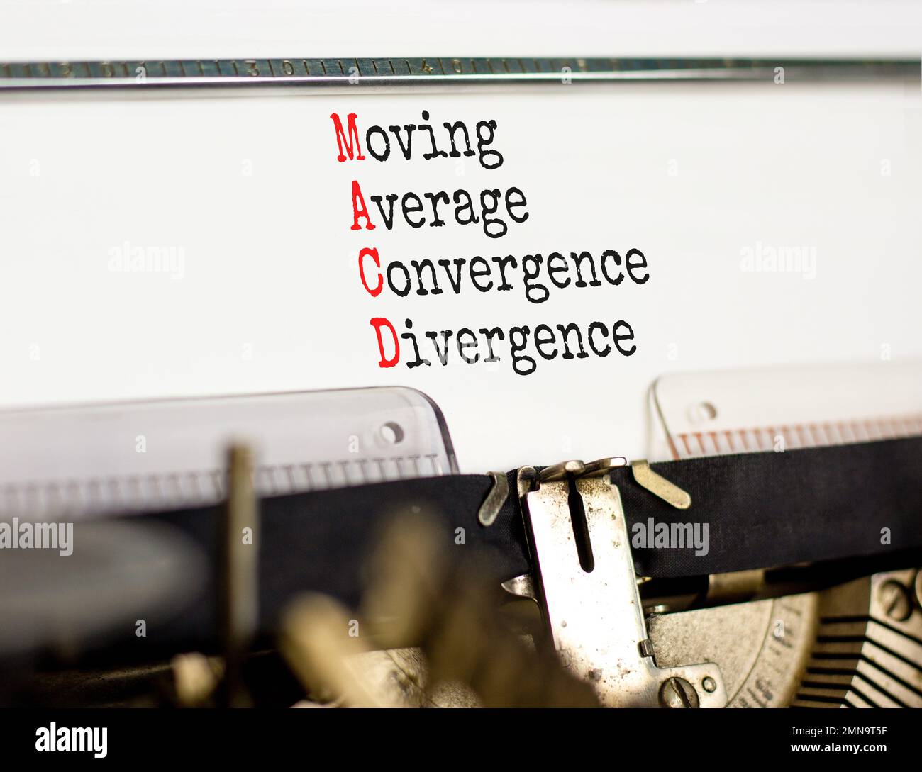 MACD symbol. Concept words MACD moving average convergence divergence ... MACD symbol. Concept words MACD moving average convergence divergence ...